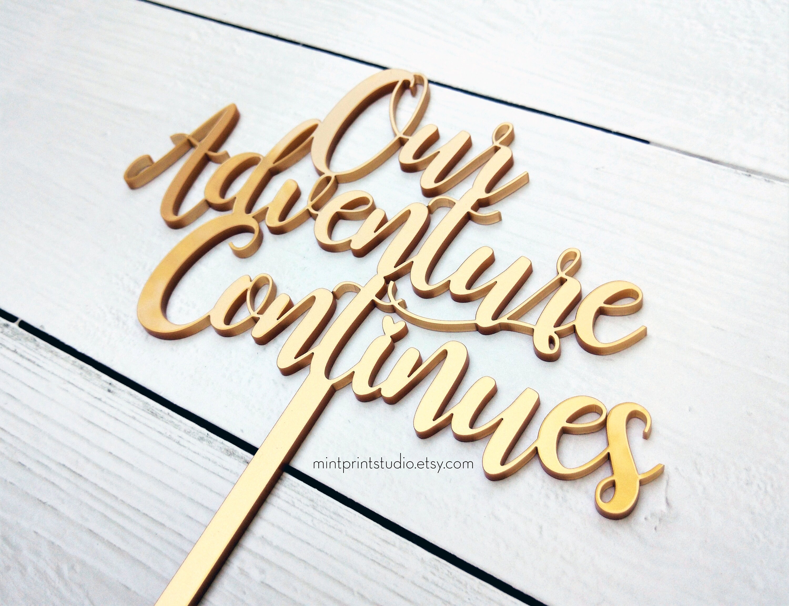 Our Adventure Continues Cake Topper Adventure Cake Topper | Etsy