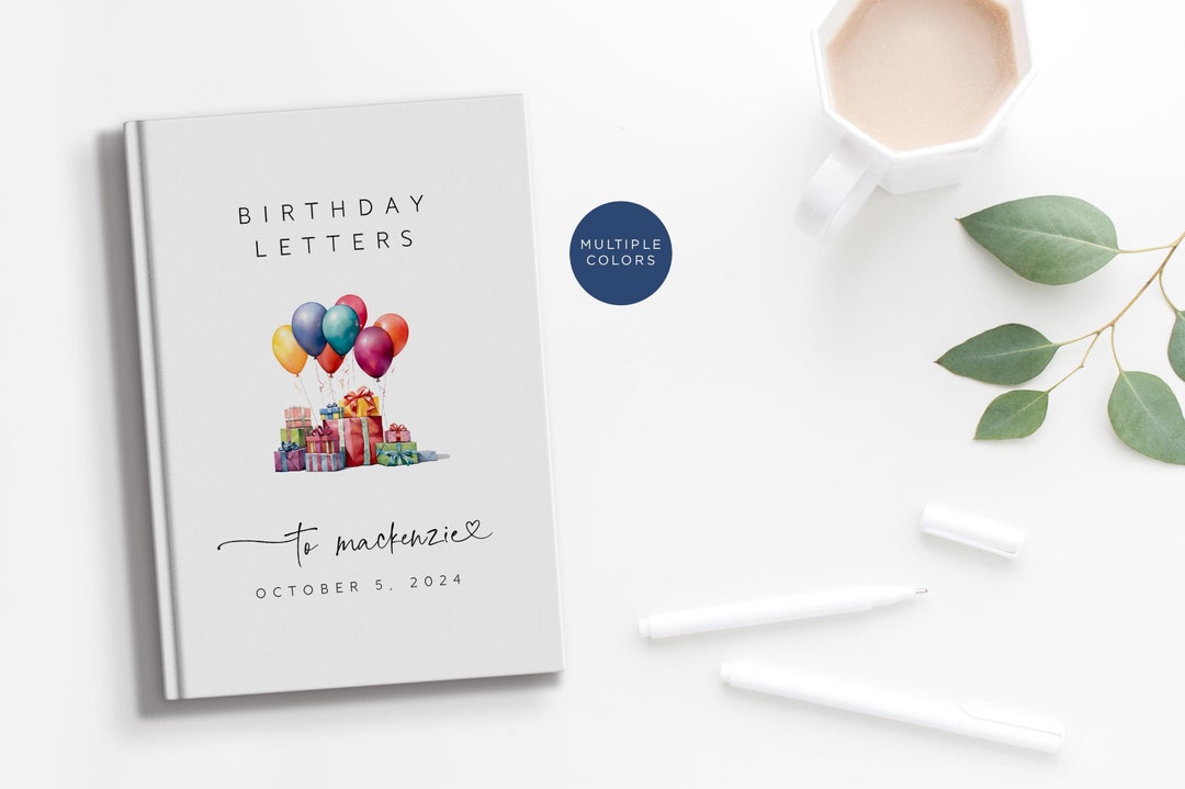 Birthday Keepsake Book, Birthday Letters Keepsake Journal, Birthday ...