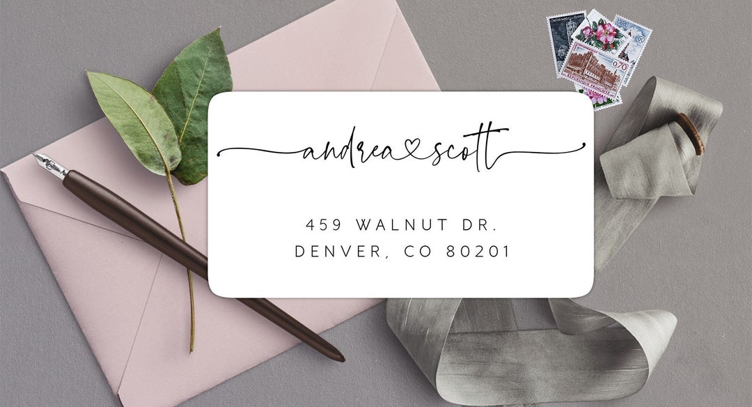 Editable Return Address Labels, Return Address Template for Envelope ...