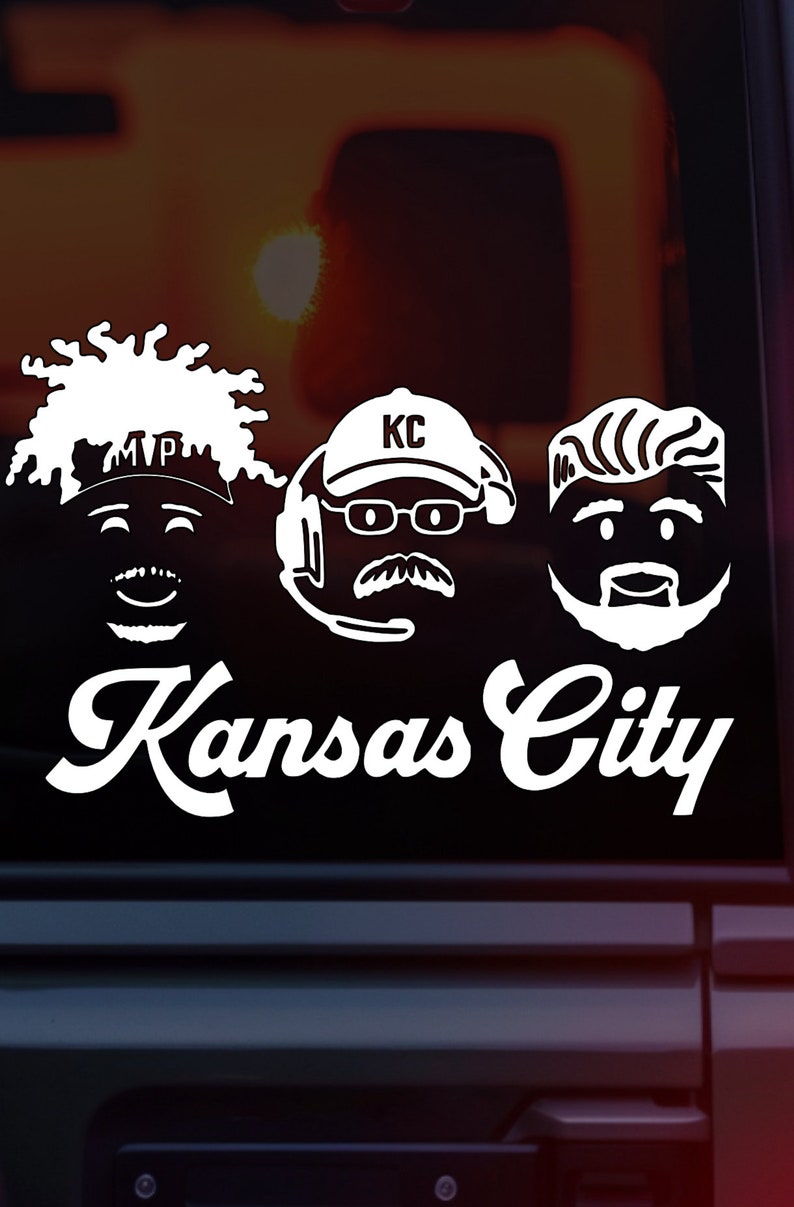 KC CAR Window Decal Sticker CHIEFS Kansas City - Etsy