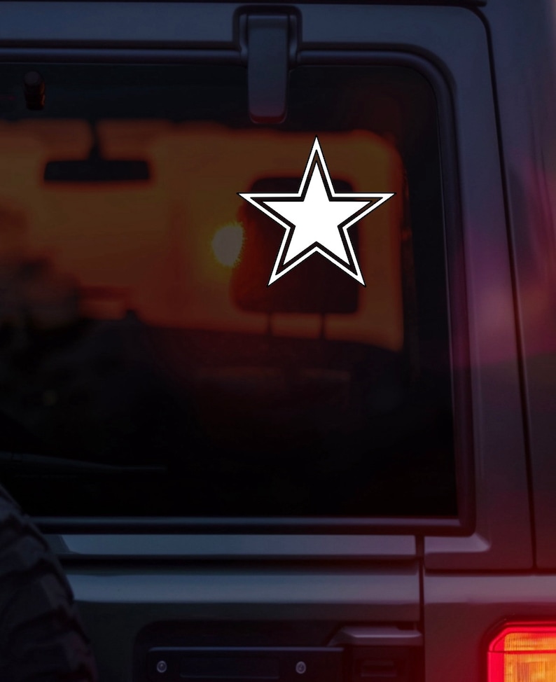 Dallas Star Cowboys Star Car Window Decal - Etsy