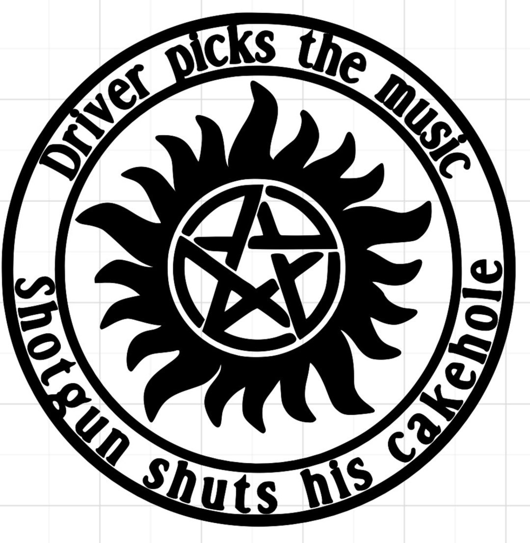 Supernatural Car Window or Laptop Decal Driver Picks the Music Funny - Etsy