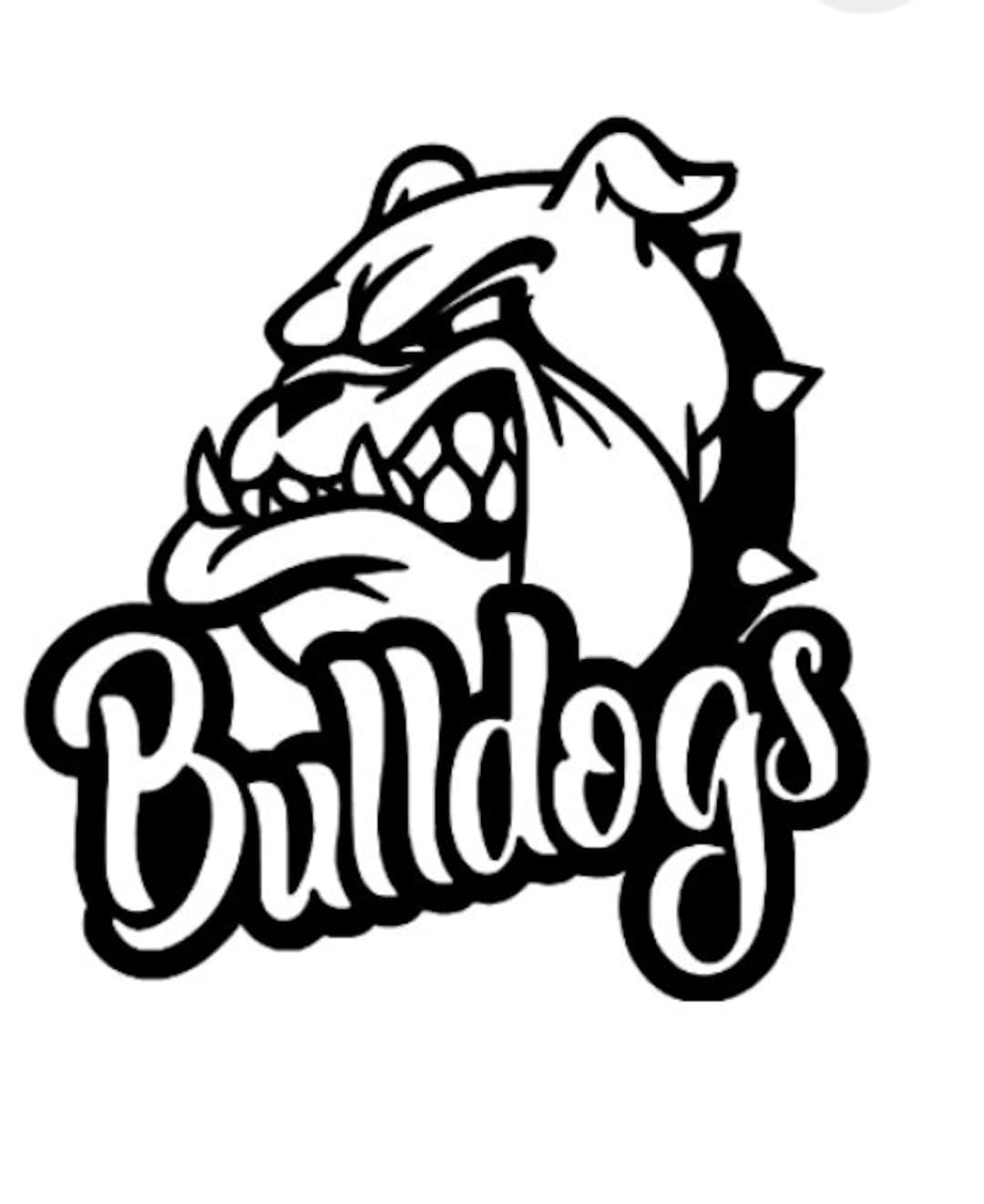 Bulldog Car Window Sticker Decal - Etsy