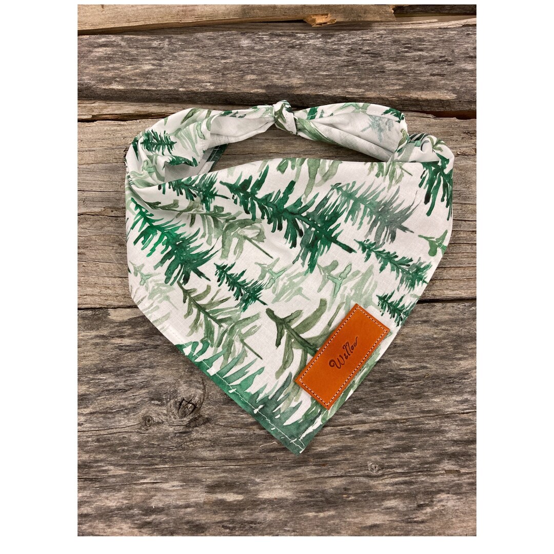 Dog Bandana, Rustic Forest Trees, Dog Bandana, Traditional Tie ...