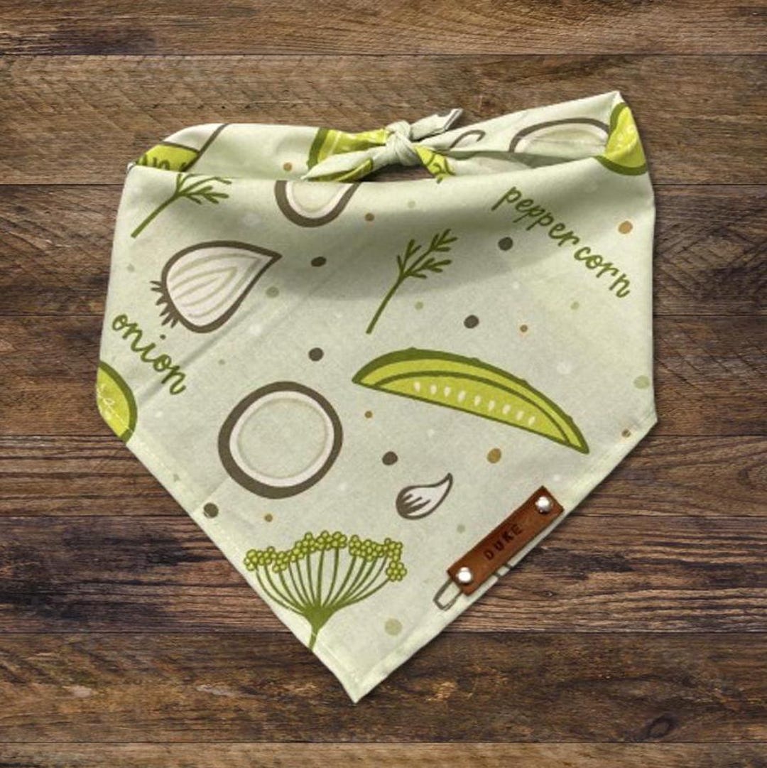 Personalized Dog Bandana, Pickles, Traditional Tie, Personalized ...
