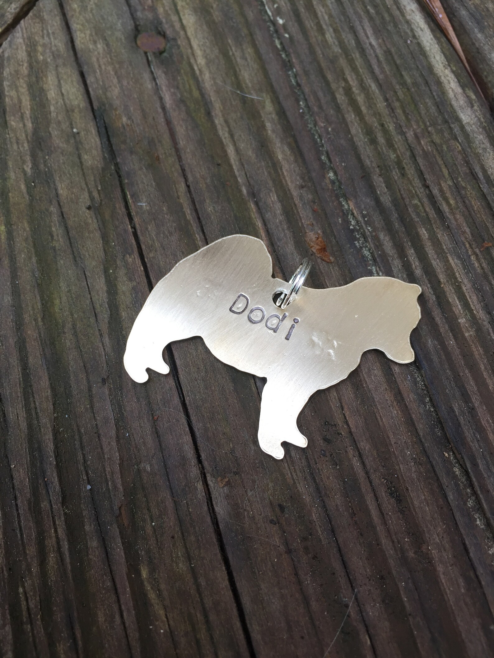 Pomsky (or Select Different Breed) Outline - 1 1/4" Custom Pet Id Tag ...