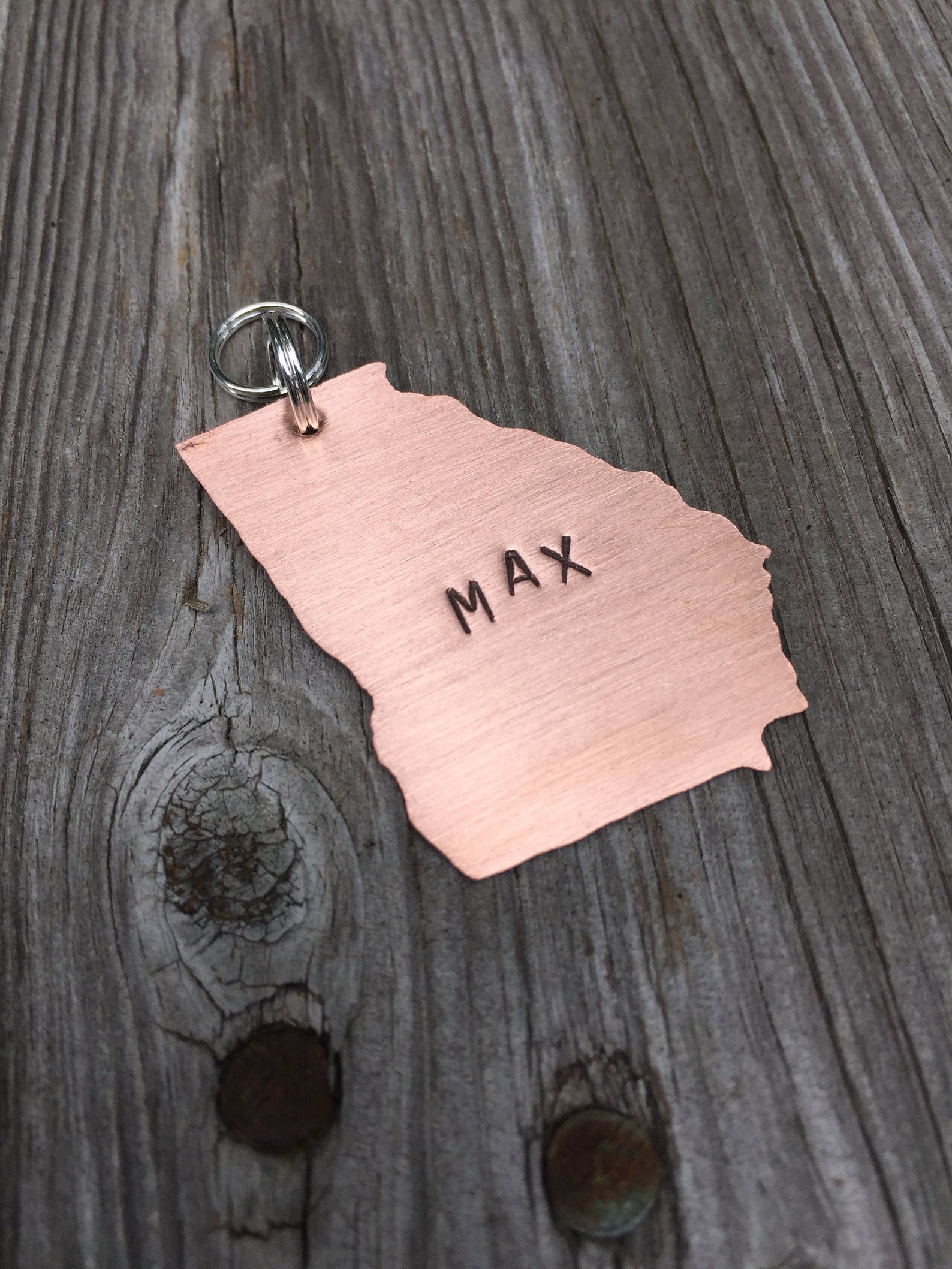State of Georgia or Select Your State Pet Name Tag 1 1/4 - Etsy