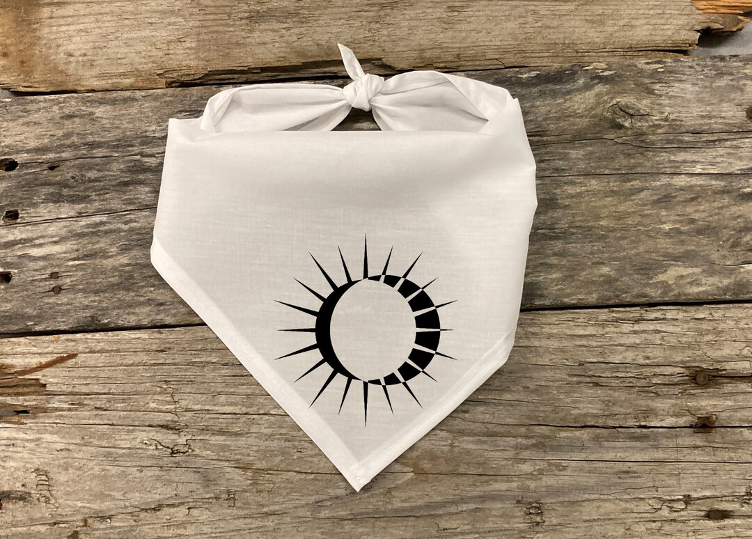 Solar Eclipse Dog Bandana, Sun and Moon, Sun Moon Totality, Astronomy ...