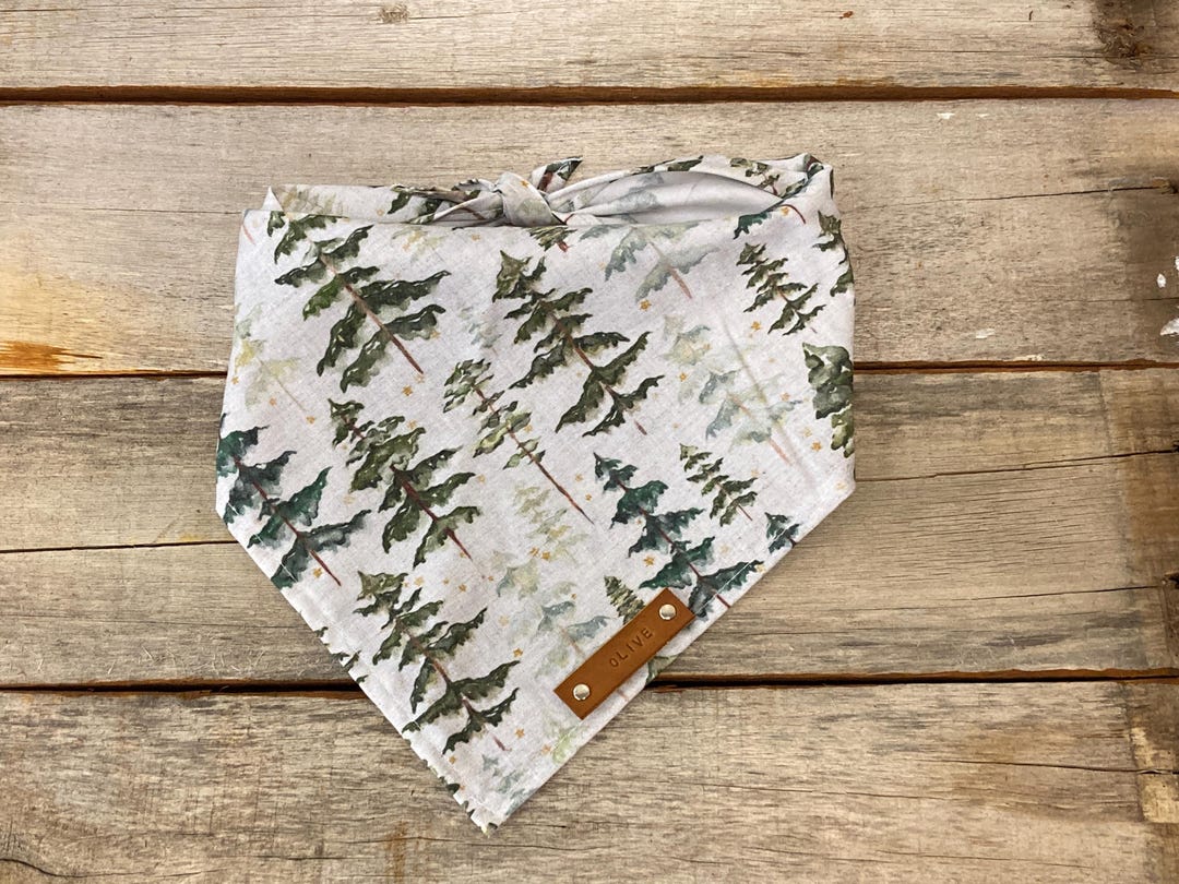 Dog Bandana, Starry Night Sky Forest, Traditional Tie, Personalized ...