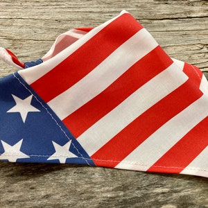 Bandana Dog, USA American Flag, Dog Bandana, Traditional Tie ...