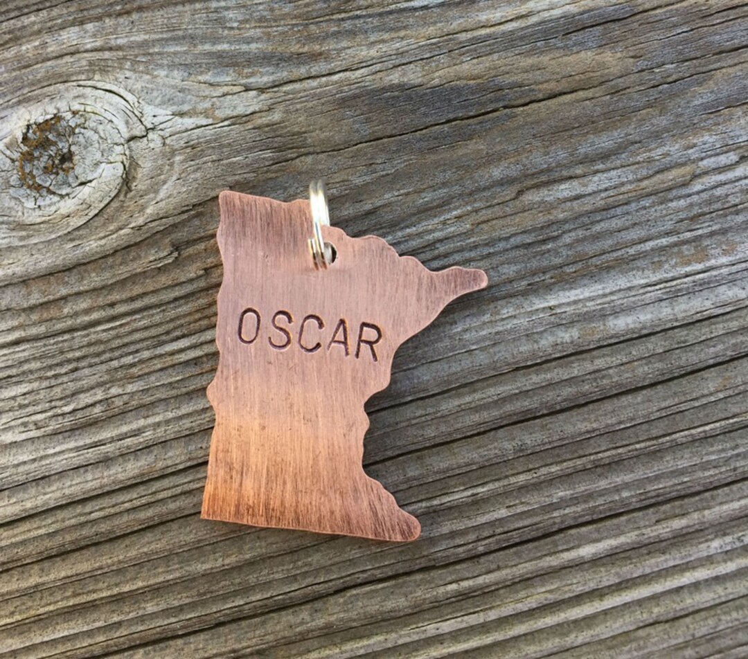 State of Minnesota (or Select Your State) Pet Name Tag Medium 1" Max ...
