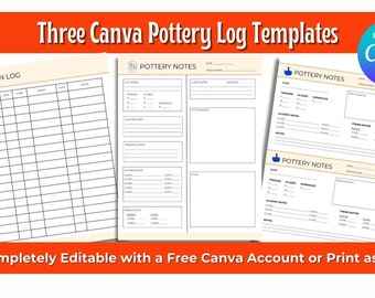Kiln Log Printable Digital Template Pottery Journal - Etsy