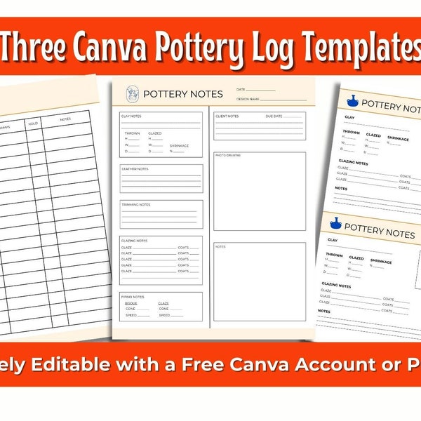 Pottery Templates - Etsy