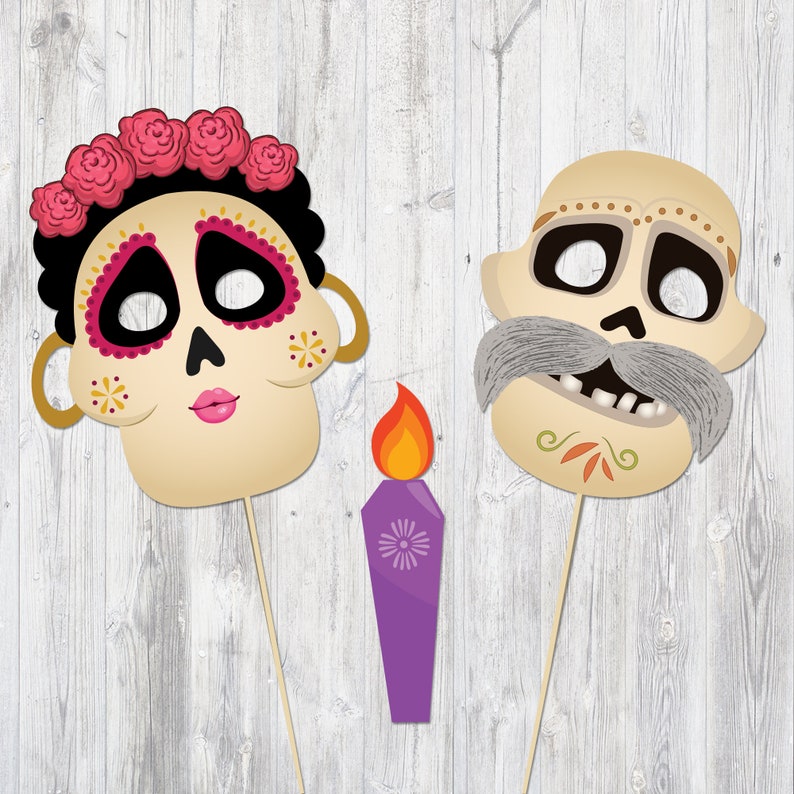 Coco Photo Booth Props Inspirated Printable Coco Birthday | Etsy