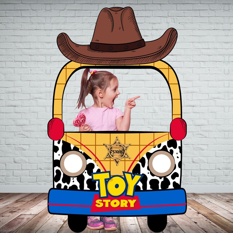Toy Story Photo Frame Woody car photo booth prop. Toy Story | Etsy