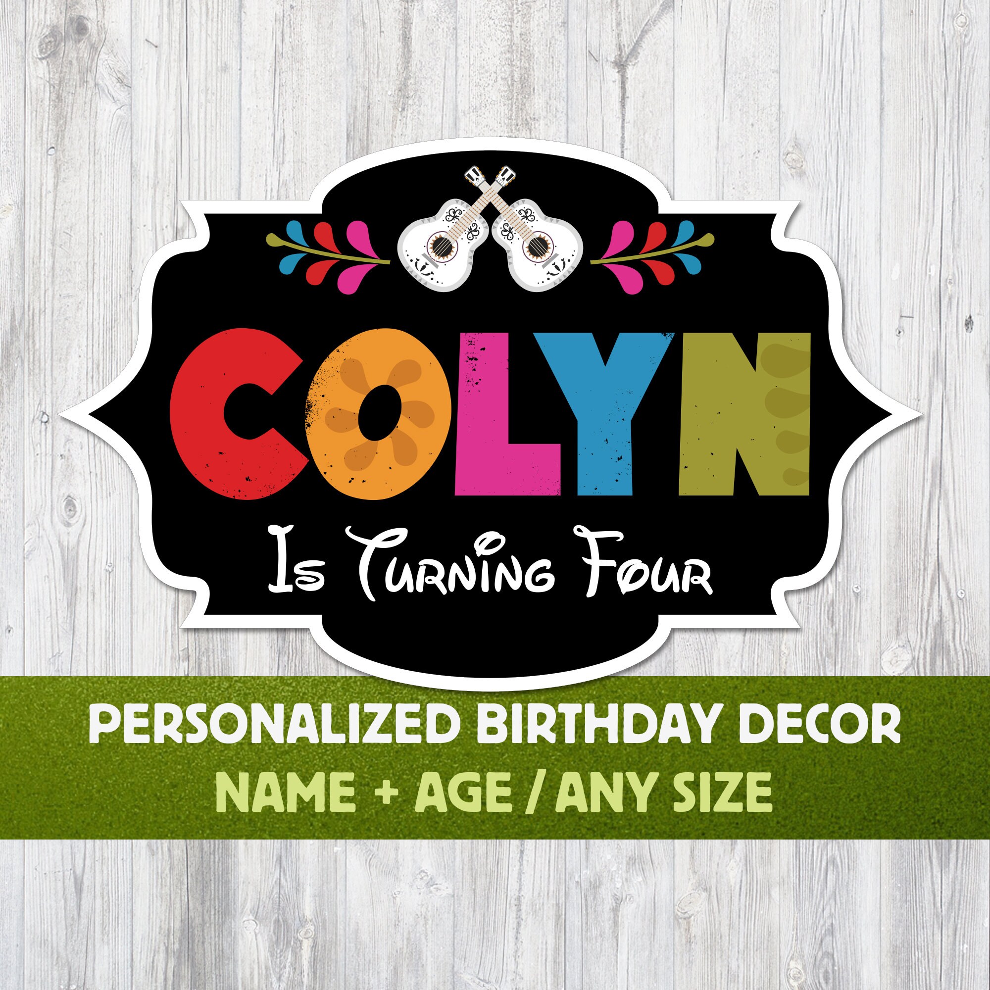 Coco Inspired Custom Party Decor ANY SIZE Personalized Name | Etsy