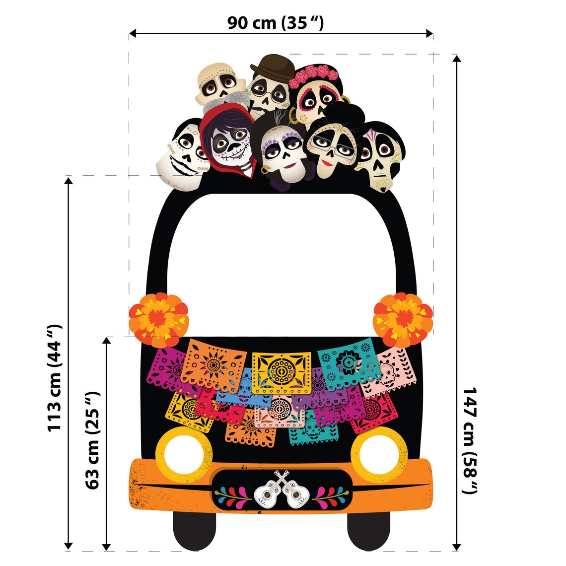 Coco photo booth frame personalized inspired coco birthday | Etsy