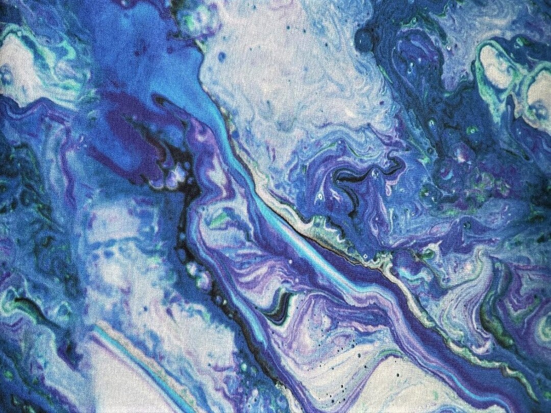Beautiful Oil Slick Design on 100% Cotton Fabric - Etsy