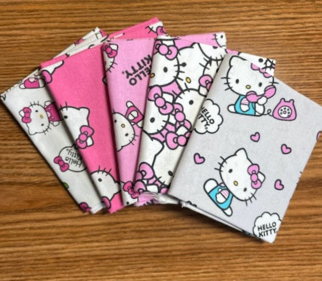 Hello Kitty Bundle of 5 Fat Quarters! - Etsy