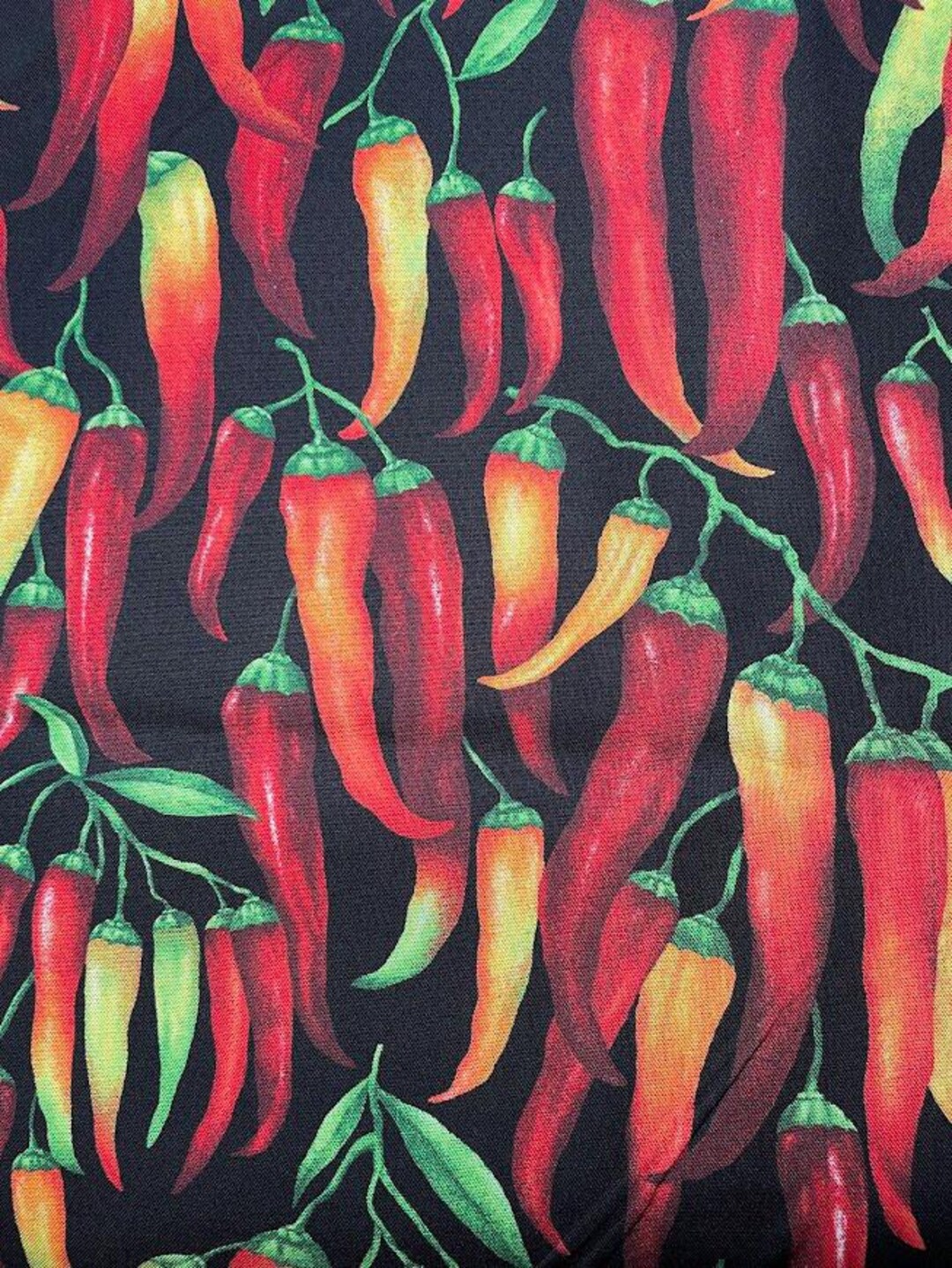 Multi-colored Peppers! Very Colorful and Tasty! Cotton Fabric - Etsy