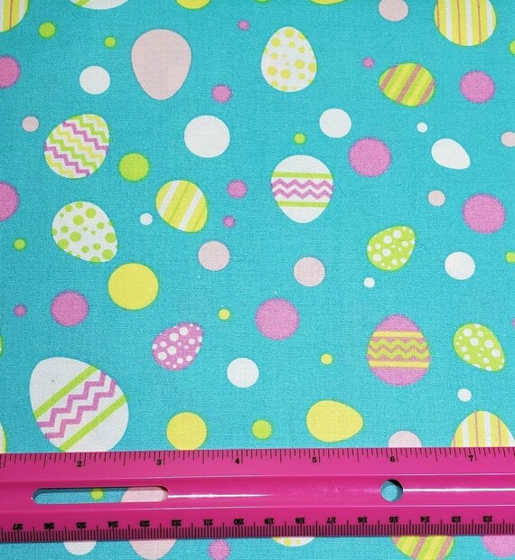 Springtime Fun Pastel Spray Dots 100% Cotton Fabric Easter Colors ...
