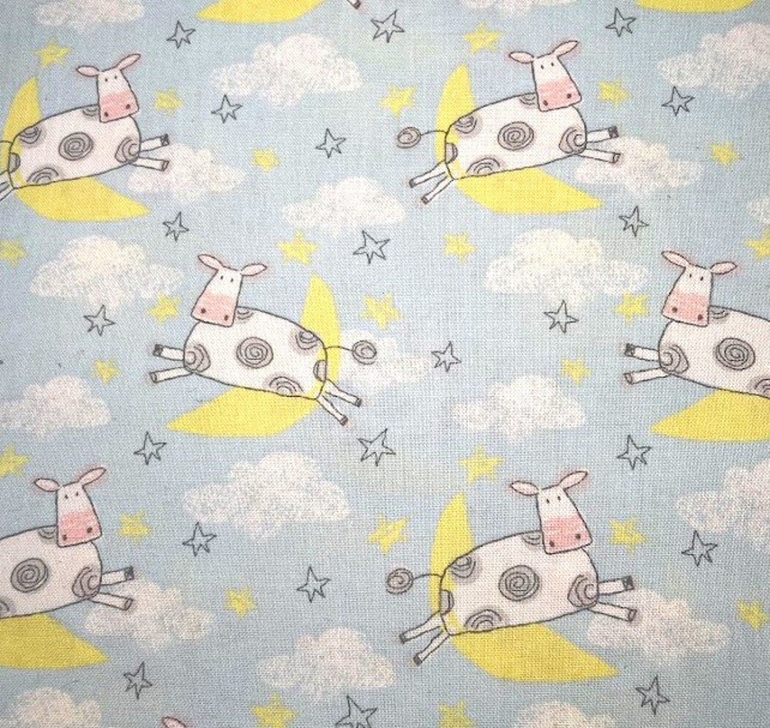 And the Cow Jumped Over the Moon! Cotton Fabric! - Etsy