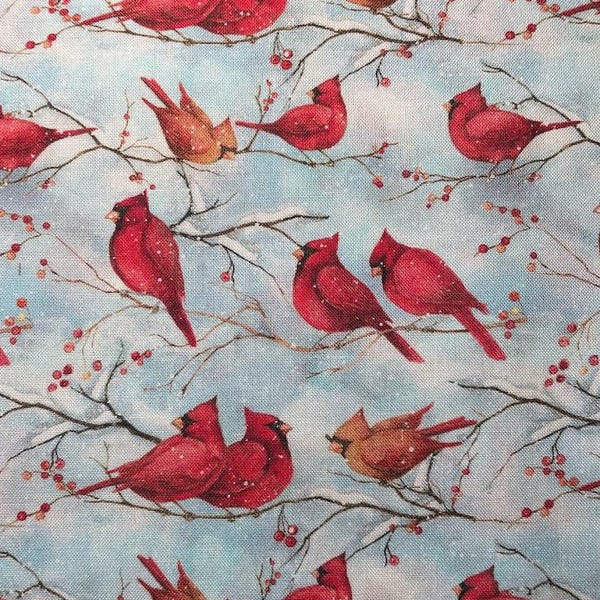 Cardinal Fabric - Etsy Canada
