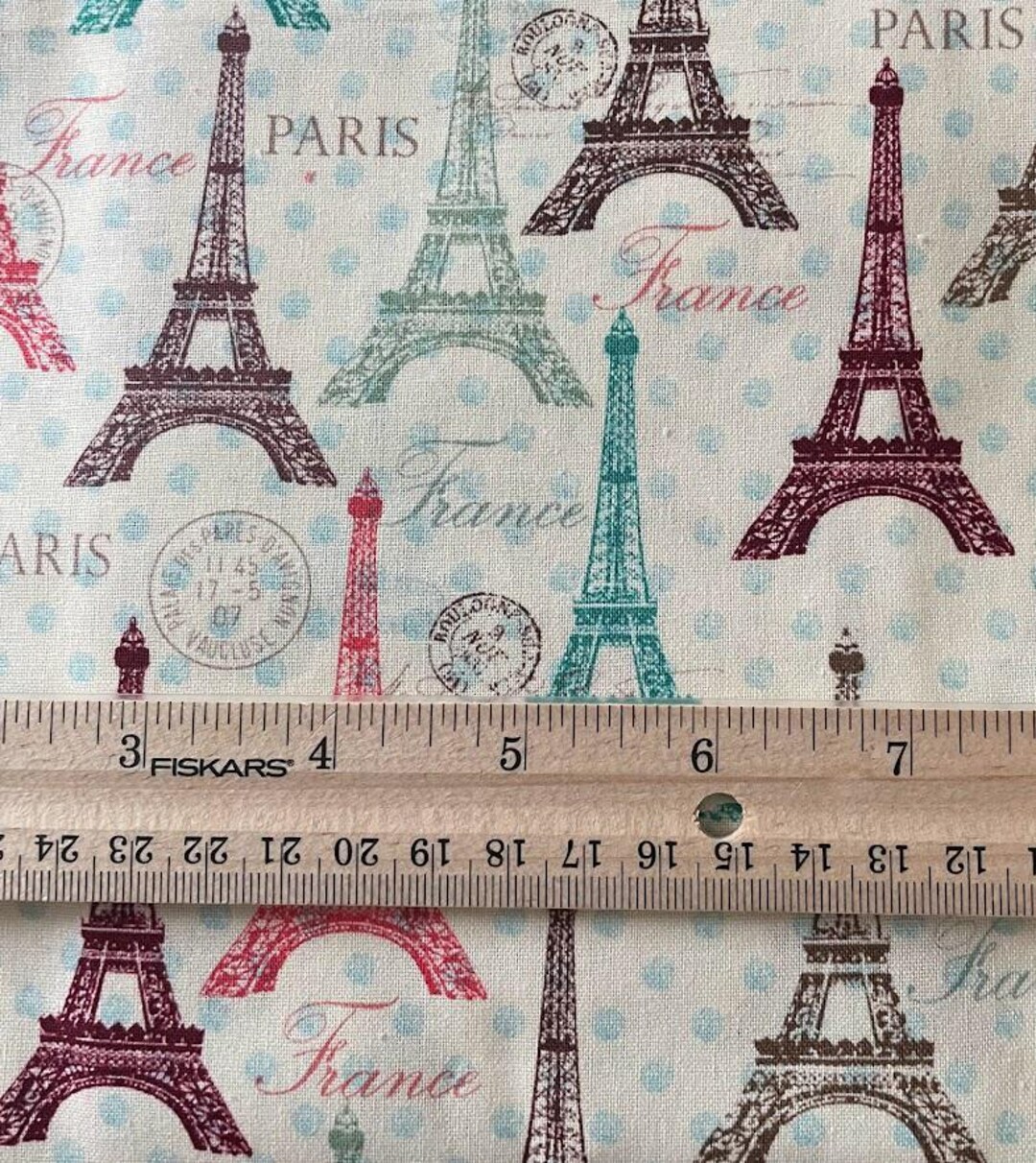 PARIS - Cotton Fabric - Etsy