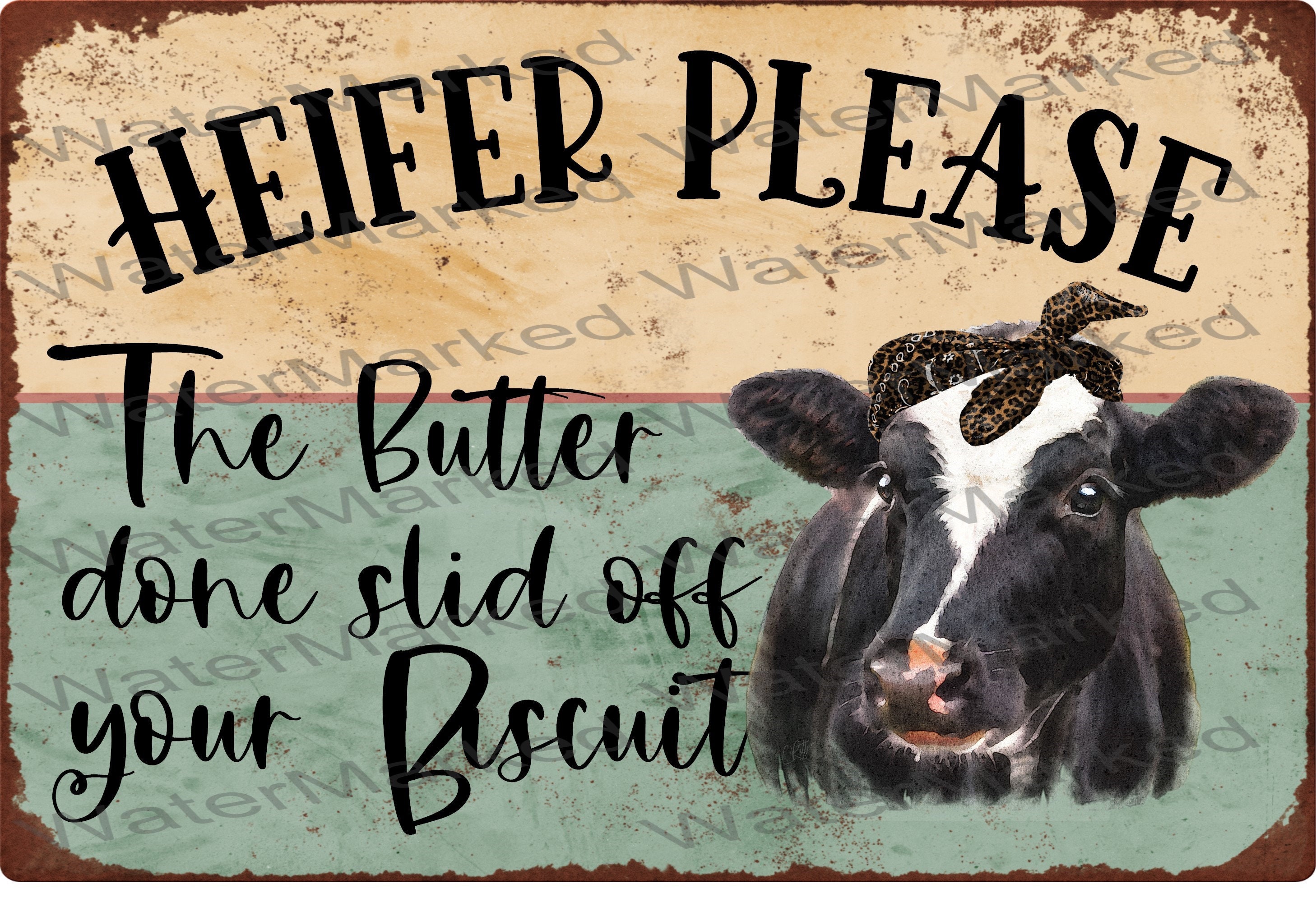 Heifer Please Cow Sign Funny Sign - Etsy