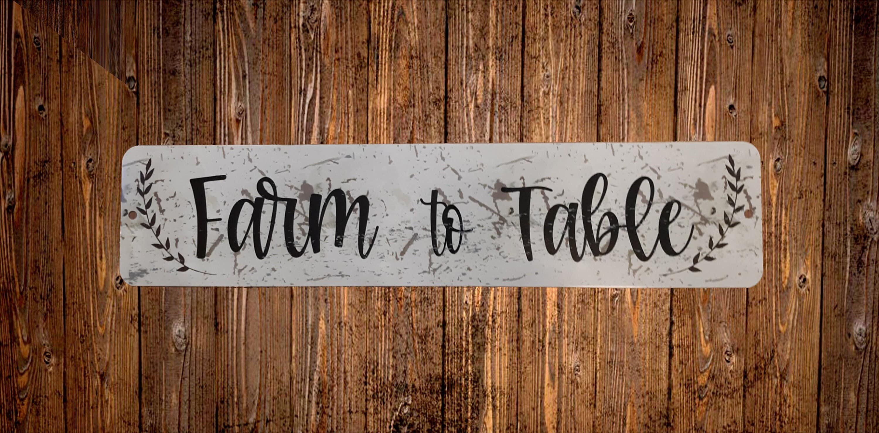 Farm to Table Sign Homestead Sign Kitchen Sign metal Farm Sign - Etsy