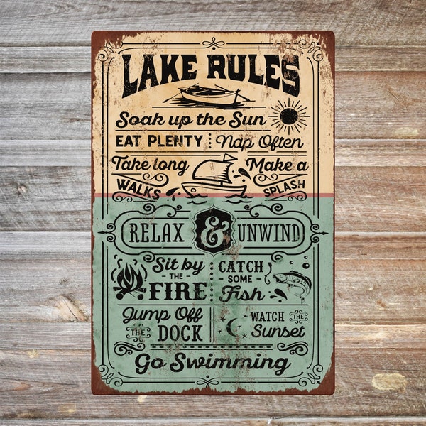 Funny Lake Signs - Etsy