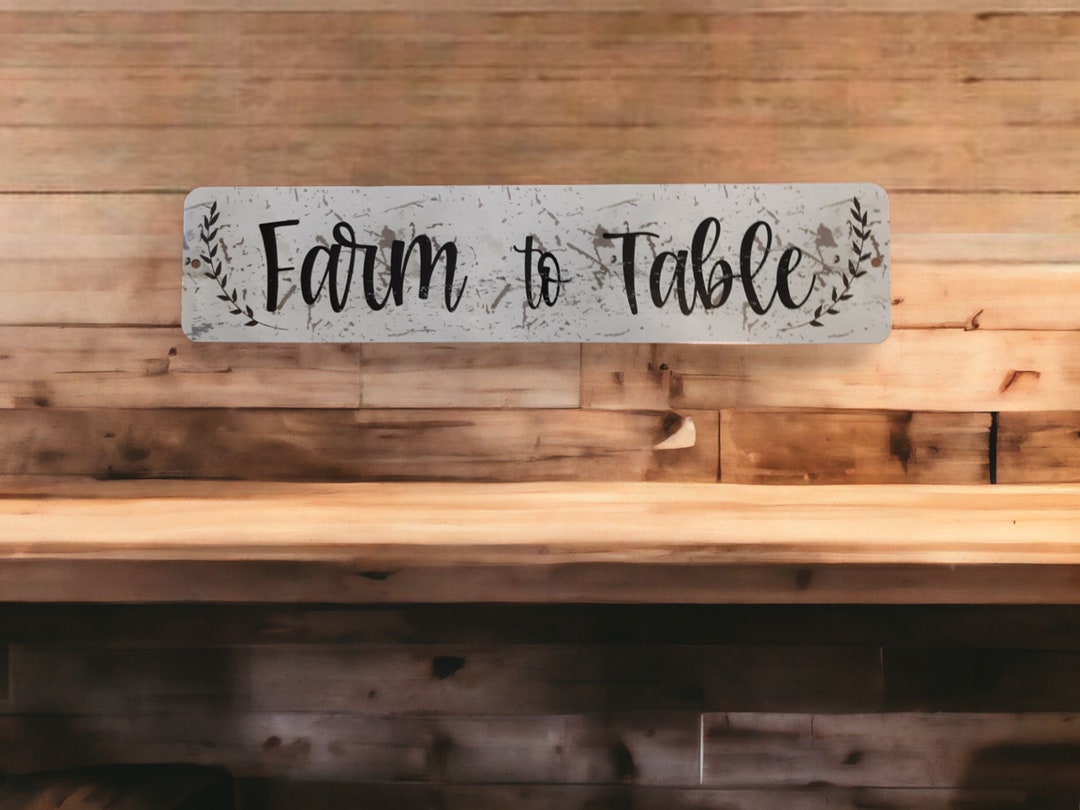 Farm to Table Sign | Homestead Sign | Kitchen Sign |metal Farm Sign - Etsy