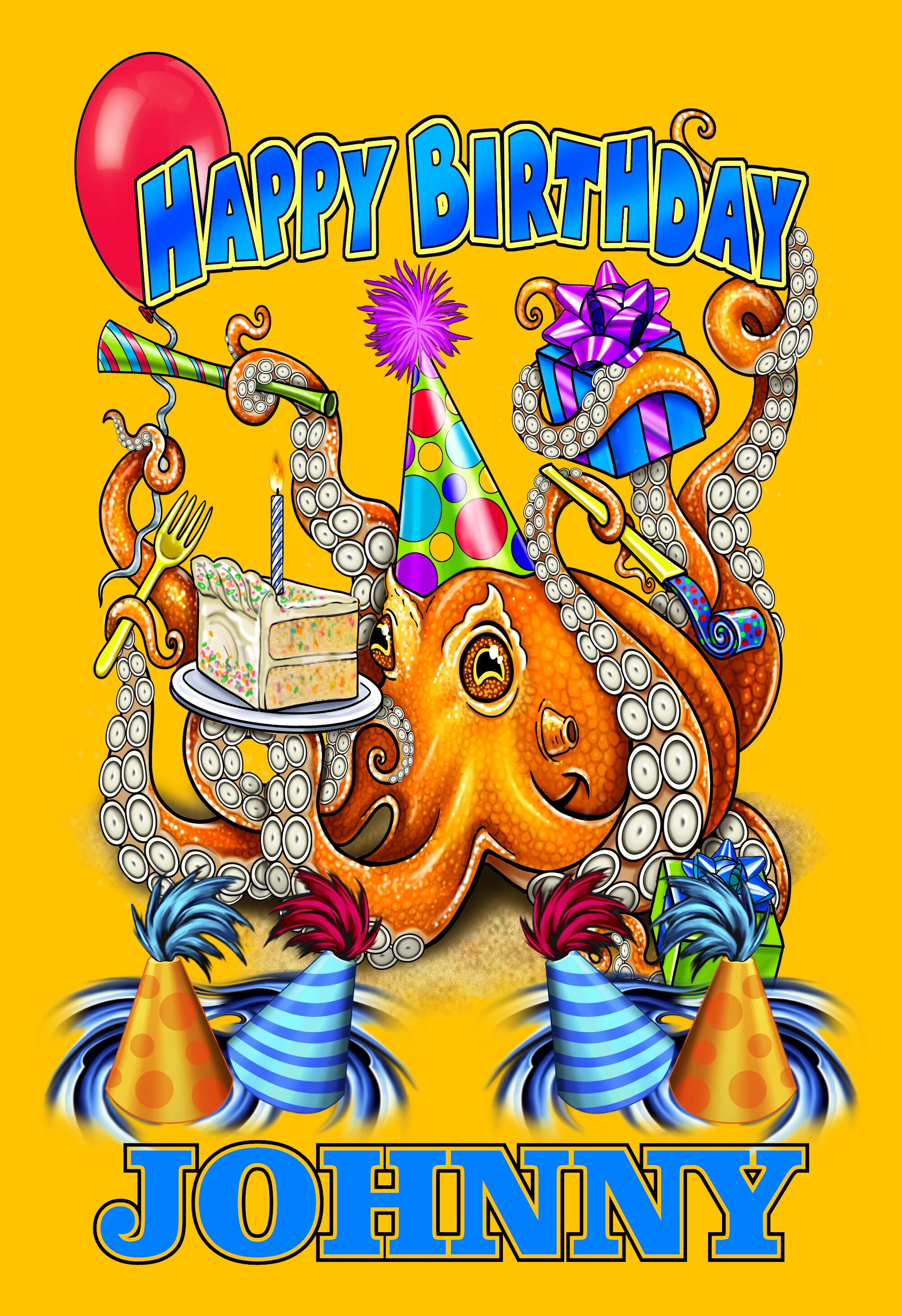 Bandera de cumpleaños para niños, bandera de fiesta de cumpleaños ...