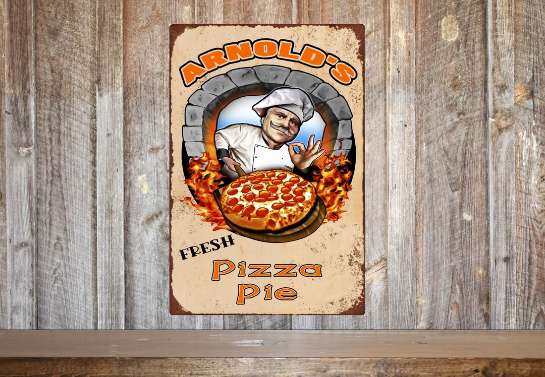 Retro Pizza Sign, Personalized Pizza Sign - Etsy