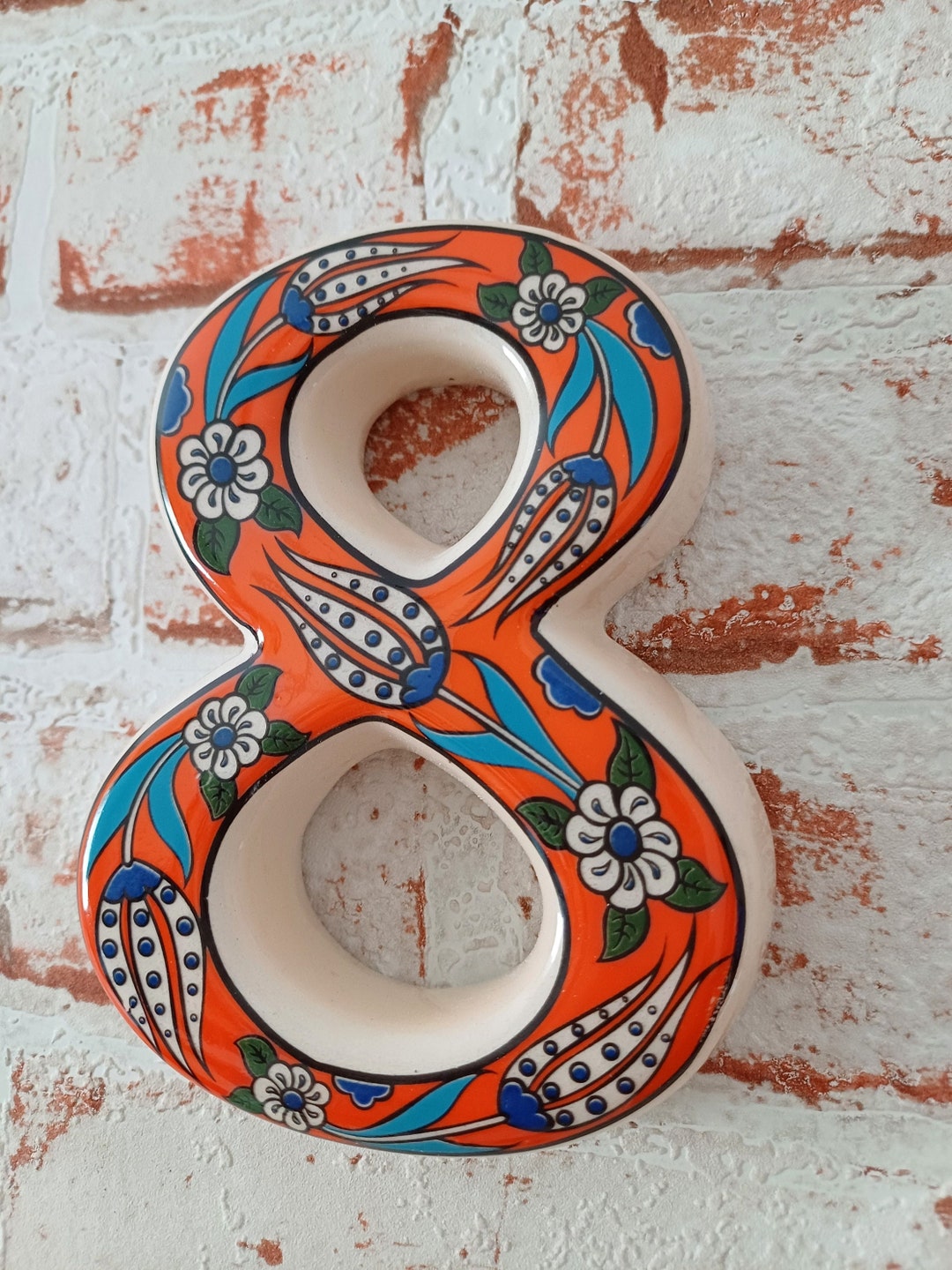Exquisite Handmade Turkish Ceramic House Numbers, Ceramic Address ...