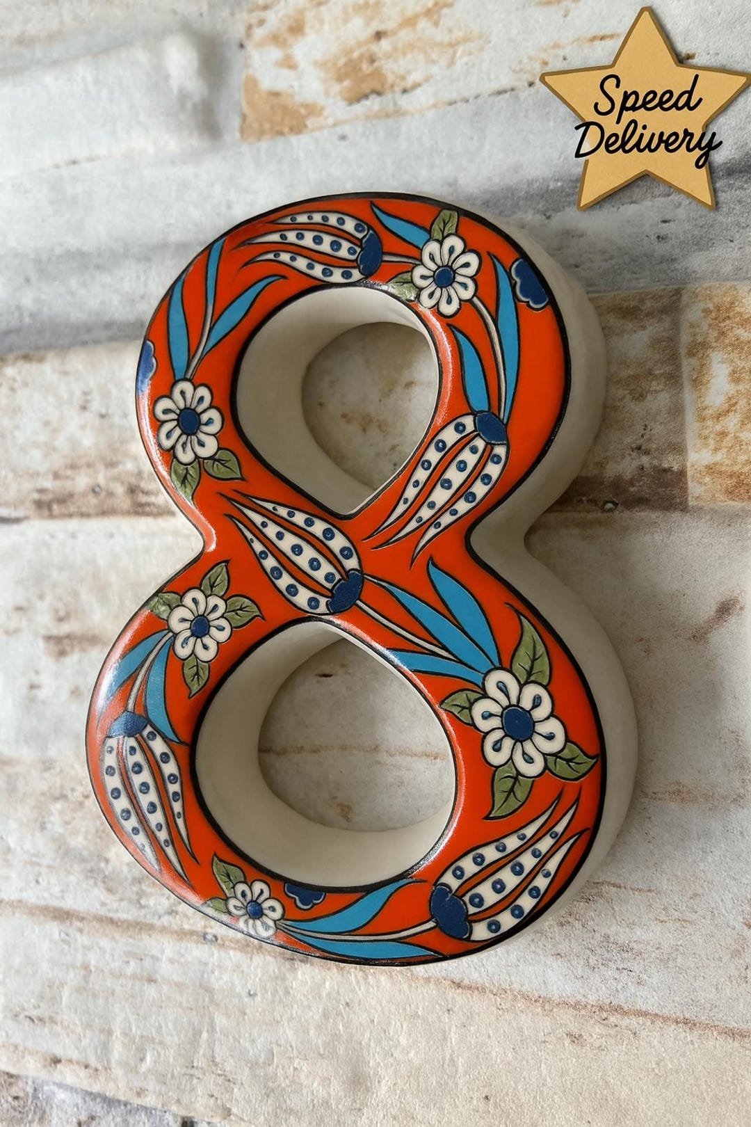 Exquisite Handmade Turkish Ceramic House Numbers, Ceramic Address ...