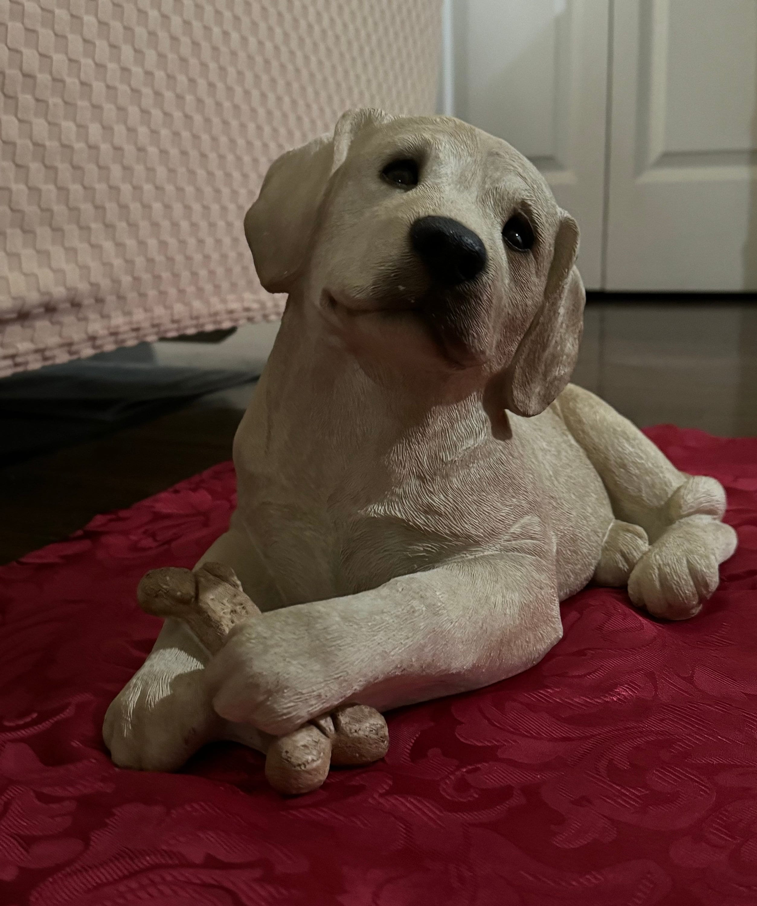 Sandicast Life Size Yellow Labrador Retriever Puppy Sculpture, Lying - Etsy