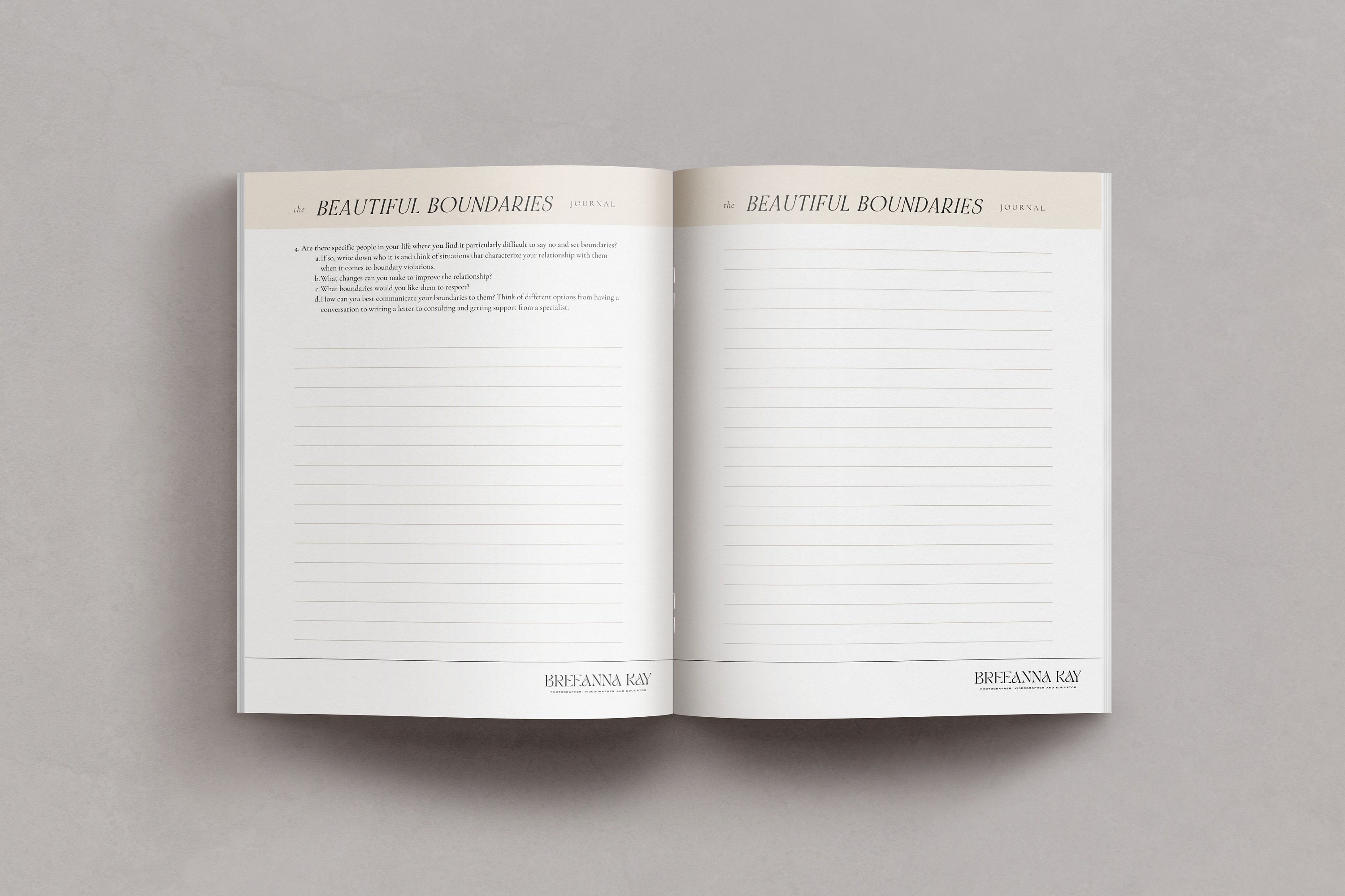 Beautiful Boundaries Journal - Printable - Etsy