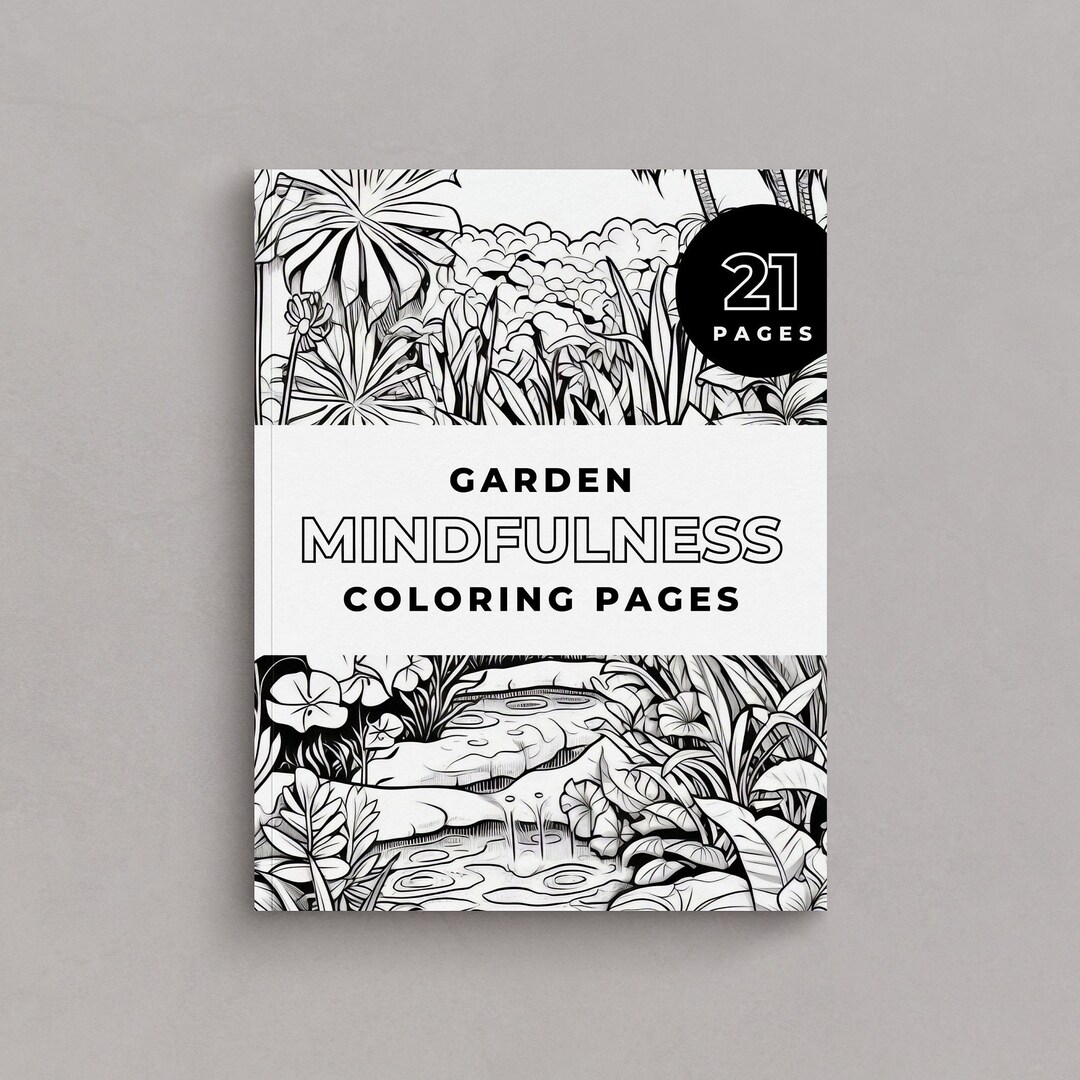 Garden Printable Coloring Pages - Etsy