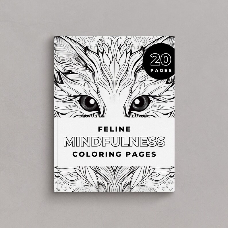 Feline Printable Coloring Pages - Etsy