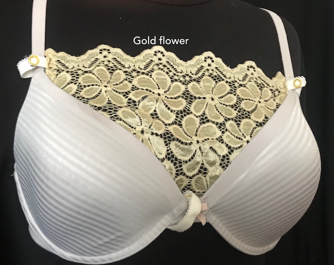 Lace Modesty Panel: Cleavage Cover-up, Post Surgery Covering, Made-to ...