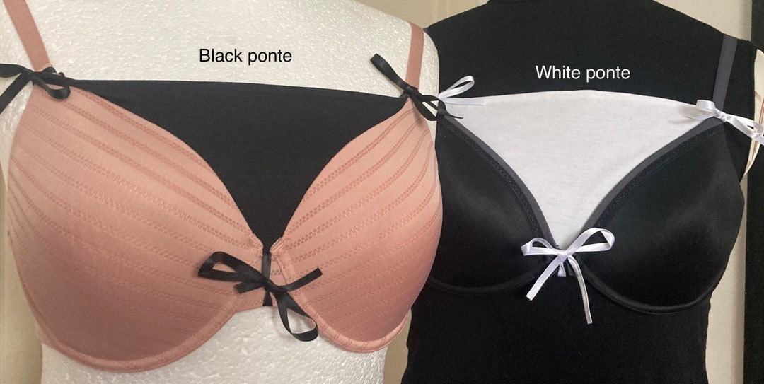 Plain Opaque Modesty Panels for Low Cut Tops and Dresses, Bra Insert to ...