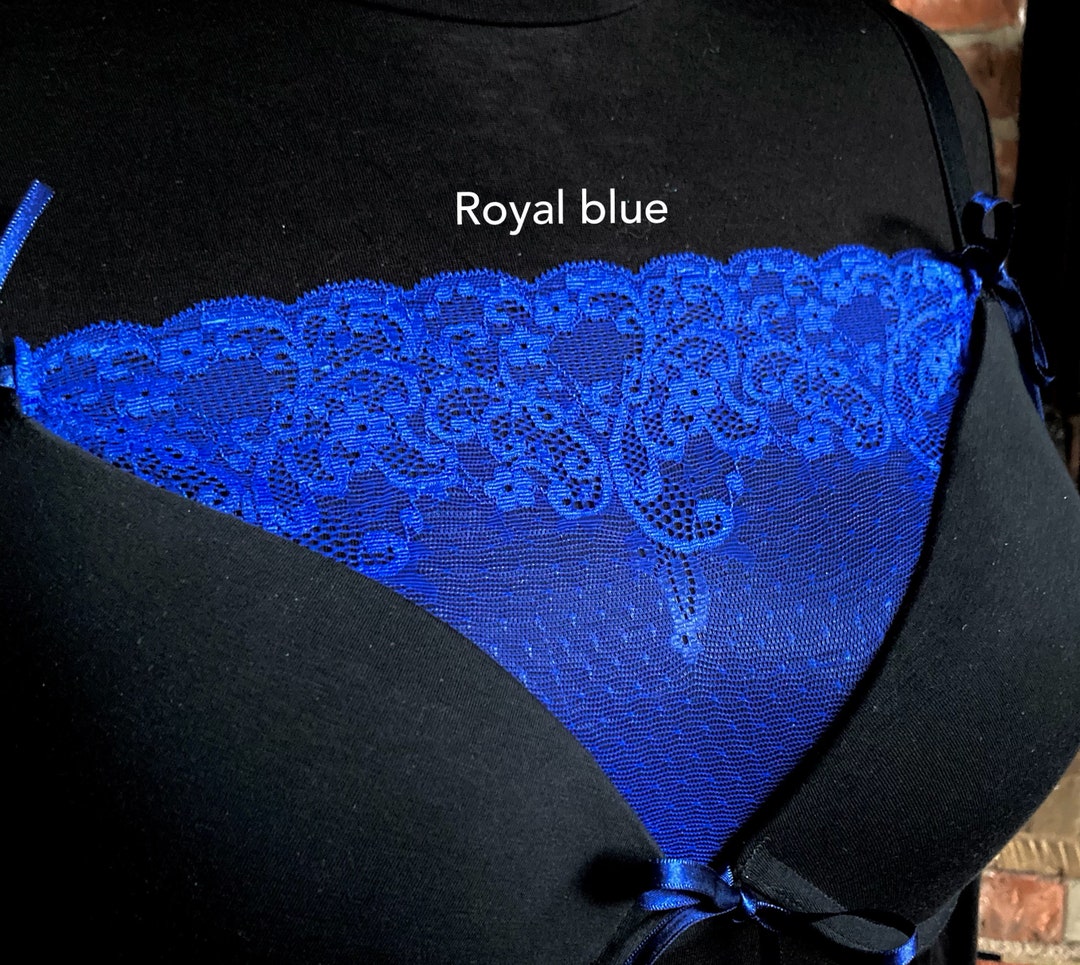 Lace Modesty Panel: Ribbon Tie Cleavage Cover - Etsy