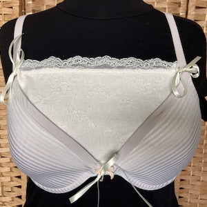 Lace and Opaque Modesty Panels for Low Cut Tops and Dresses, Bra Insert ...