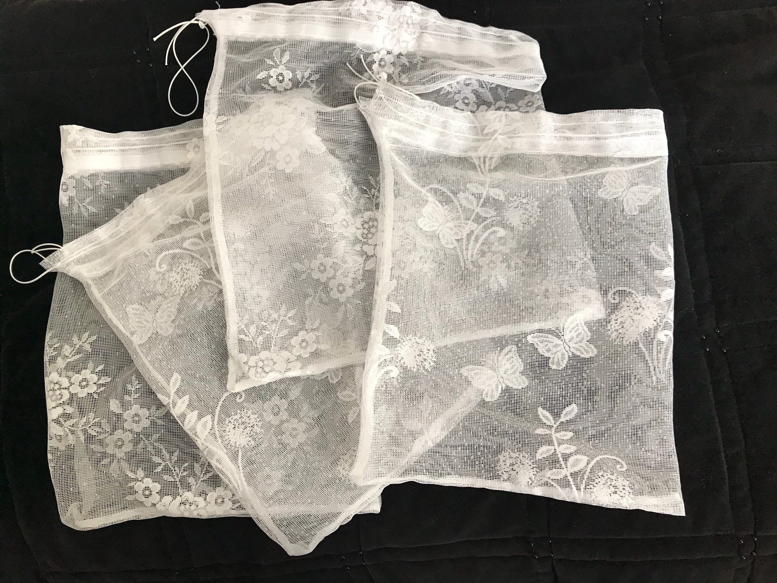 Black Lace Baglace Packing Bag Lace Pouch Bagshoe Bag - Etsy UK