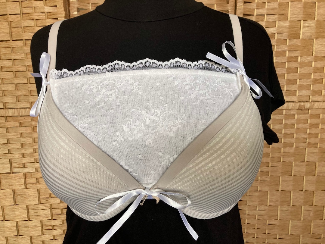 Lace and Opaque Modesty Panels for Low Cut Tops and Dresses, Bra Insert ...