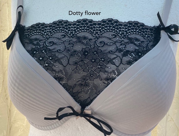 Modesty Panel Lace Décolletage Cover Cleavage Cover Bra - Etsy UK