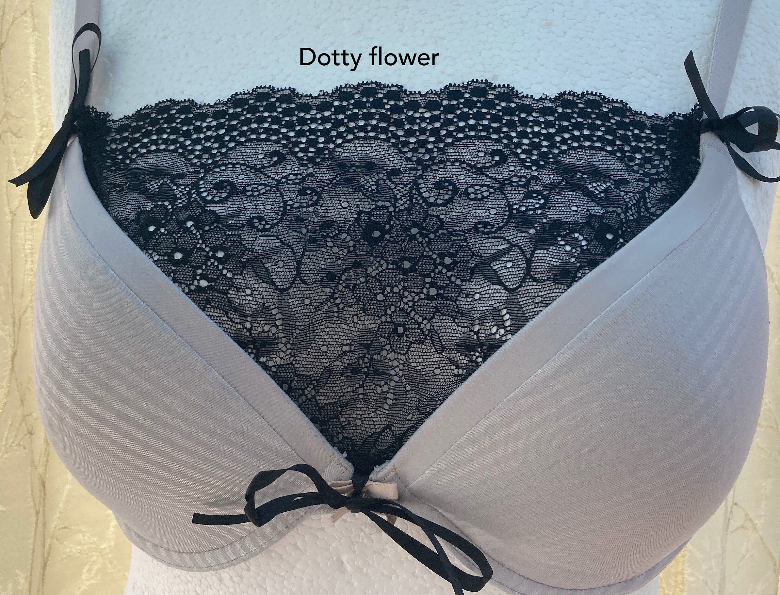 Modesty Panel Lace Décolletage Cover Cleavage Cover Bra - Etsy UK