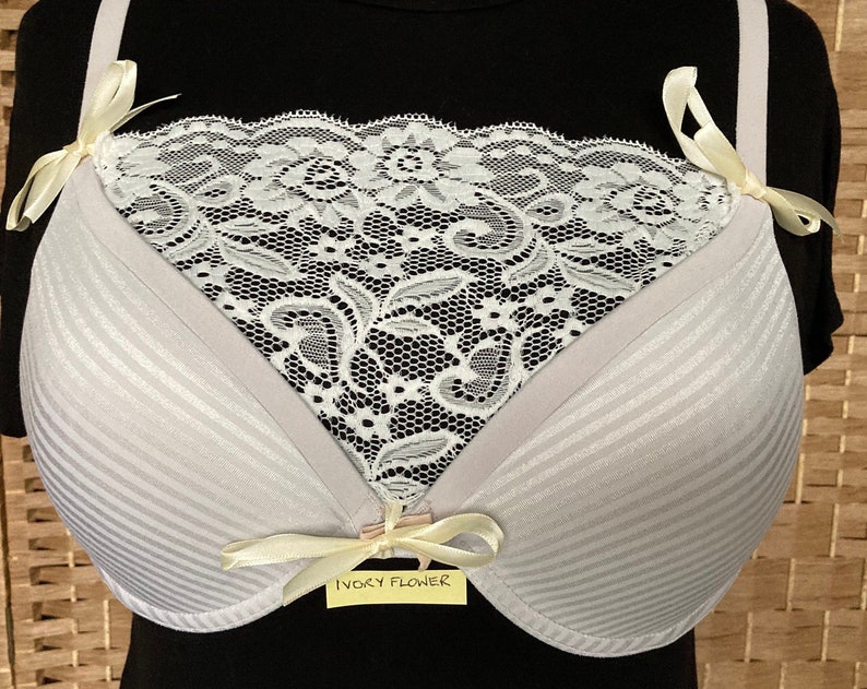 Lace Modesty Panel Cleavage Cover Lace Post Surgery Cover - Etsy UK