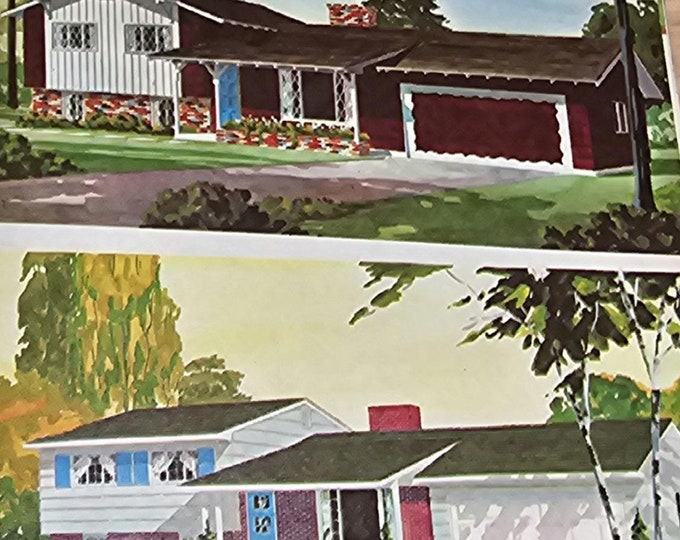 Mid Century Modern Home Design Book, Home Plan Book, 1968 Book, Modern ...